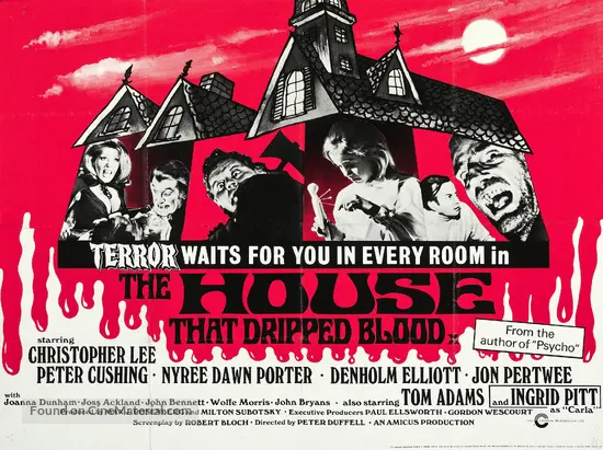 The House That Dripped Blood 1971 British Movie Poster