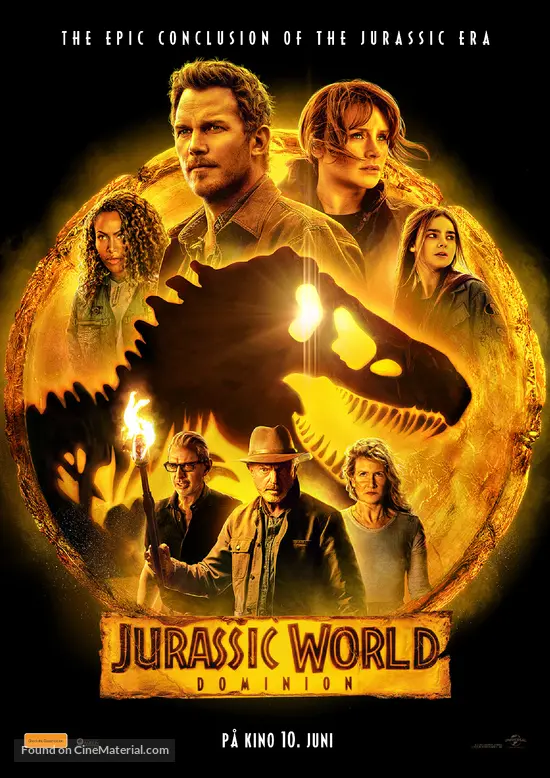 Jurassic World Dominion (2022) Norwegian movie poster