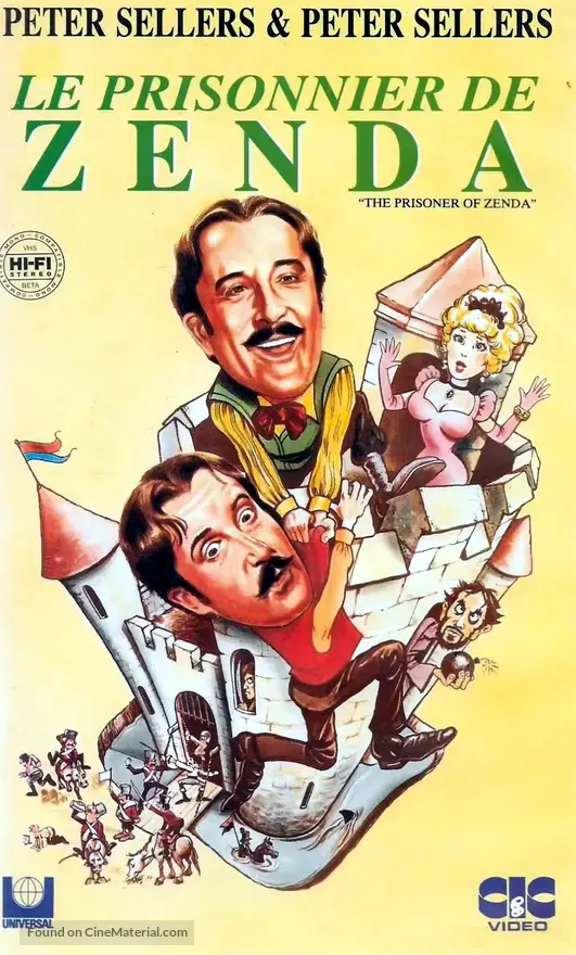 The Prisoner of Zenda (1979) French vhs movie cover