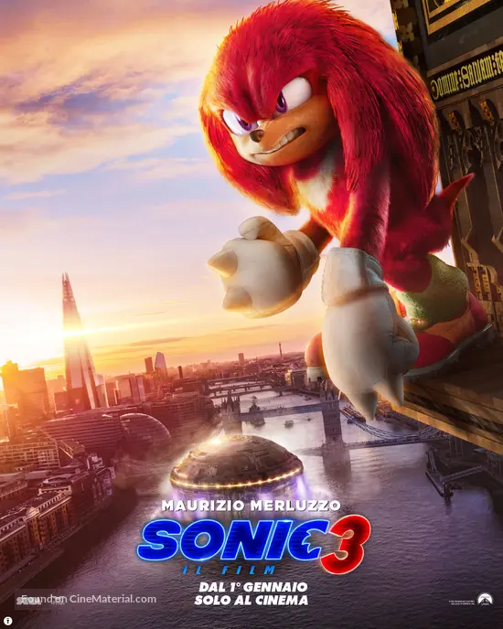 Sonic the Hedgehog 3 (2024) Italian movie poster