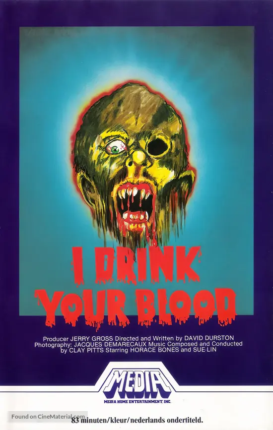 I Drink Your Blood (1971) Dutch movie cover