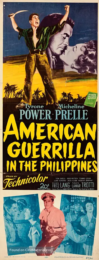 American Guerrilla in the Philippines (1950) movie poster