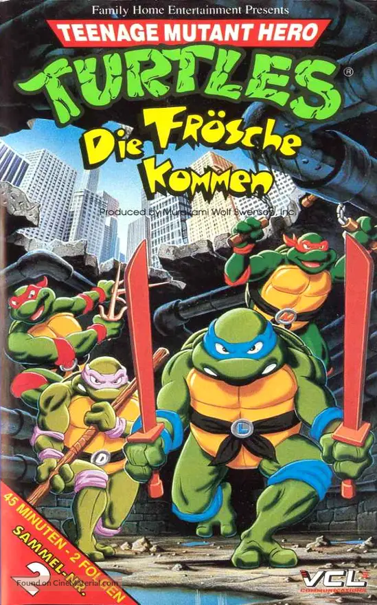 "Teenage Mutant Ninja Turtles" German vhs cover