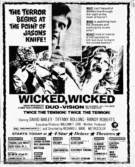 Wicked, Wicked (1973) newspaper ad