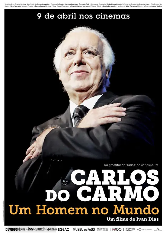 Carlos do Carmo: Um Homem no Mundo (2014) Portuguese movie poste...