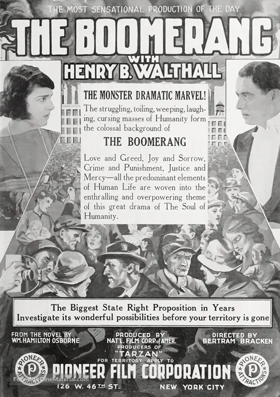 The Boomerang (1919) movie poster