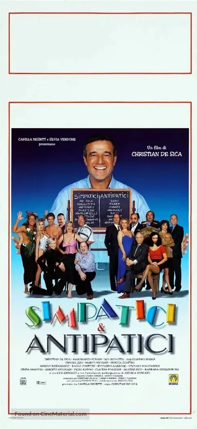 Simpatici & antipatici (1998) Italian movie poster