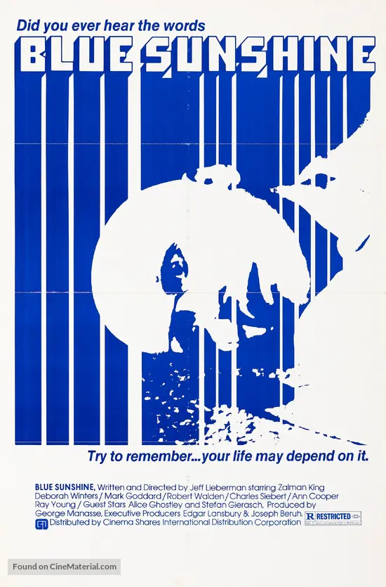 Blue Sunshine (1977) movie poster
