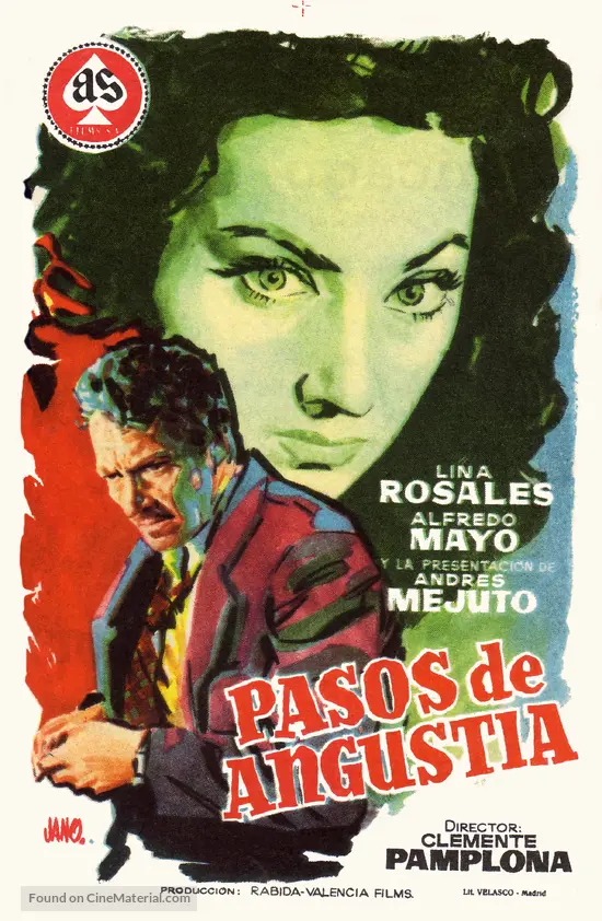 Pasos de angustia (1959) Spanish movie poster