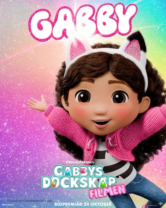 Gabby's Dollhouse: The Movie (2025) Swedish movie poster