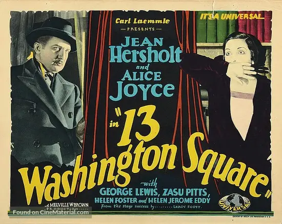 13 Washington Square (1928) movie poster
