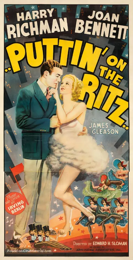 Puttin' on the Ritz (1930) re-release movie poster