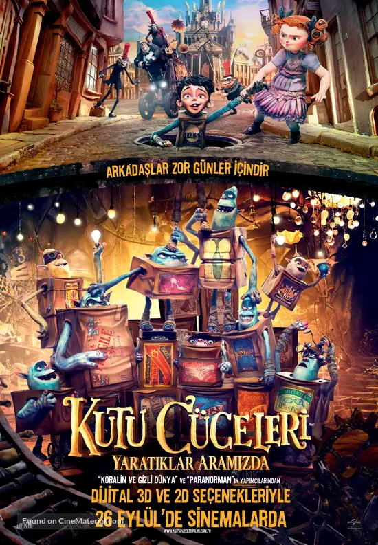 The Boxtrolls (2014) Turkish movie poster