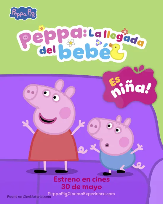 Peppa Meets the Baby Cinema Experience (2025) Spanish movie post...