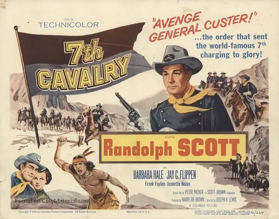 7th Cavalry (1956) movie poster