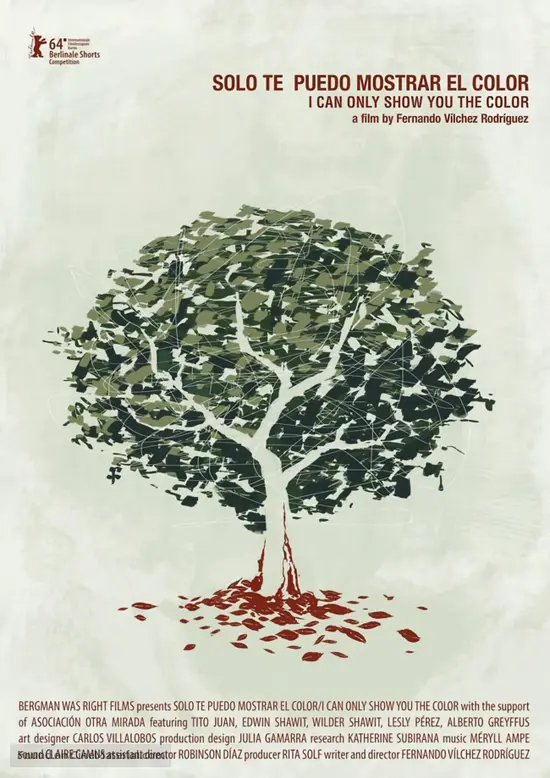 Solo te puedo mostrar el color (2014) Peruvian movie poster