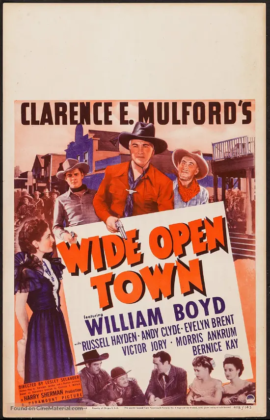 Wide Open Town (1953) movie poster