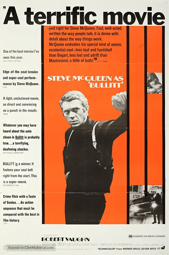Bullitt (1968) movie poster