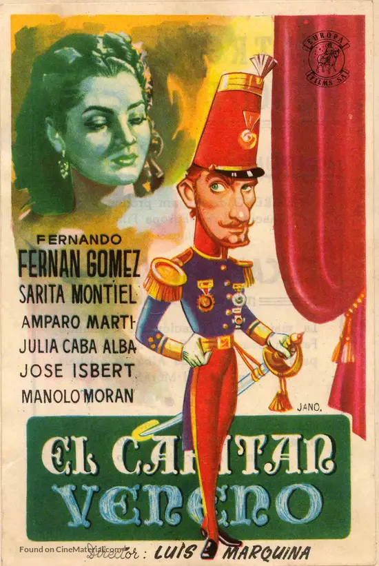 El capitán Veneno (1950) Spanish movie poster