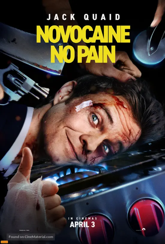 Novocaine (2025) Australian movie poster