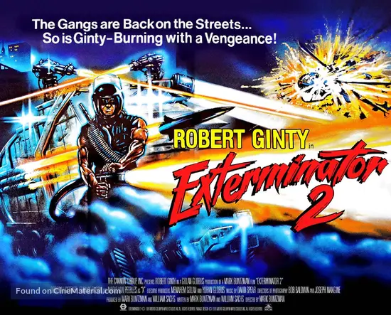 Exterminator 2 (1984) British movie poster