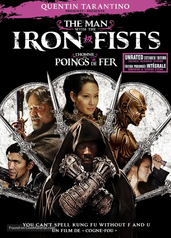 The Man with the Iron Fists (2012) Canadian dvd movie cover