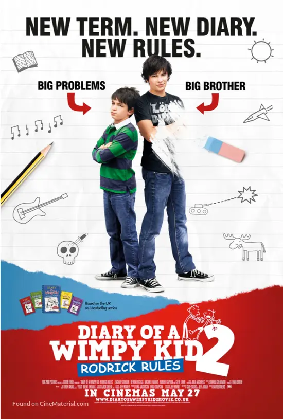Diary of a Wimpy Kid: Rodrick Rules (2011) British movie poster