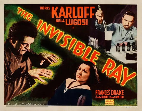 The Invisible Ray (1936) re-release movie poster