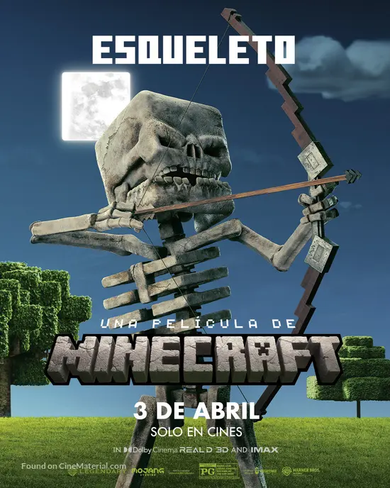 A Minecraft Movie (2025) Mexican movie poster