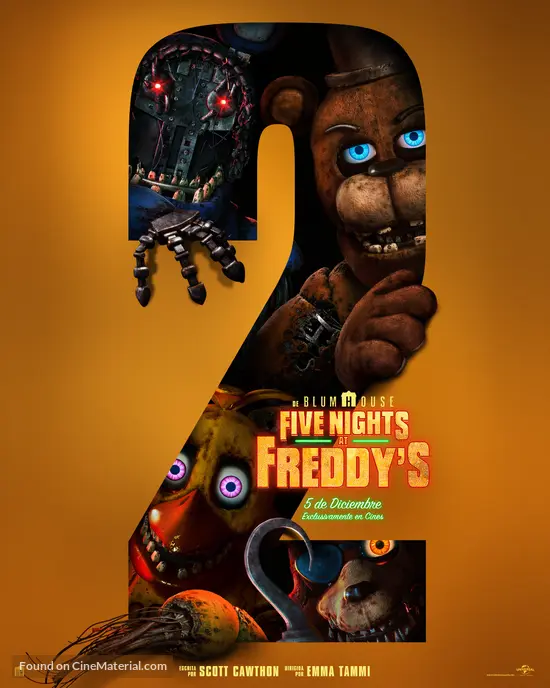 Five Nights at Freddy's 2 (2025) Spanish movie poster