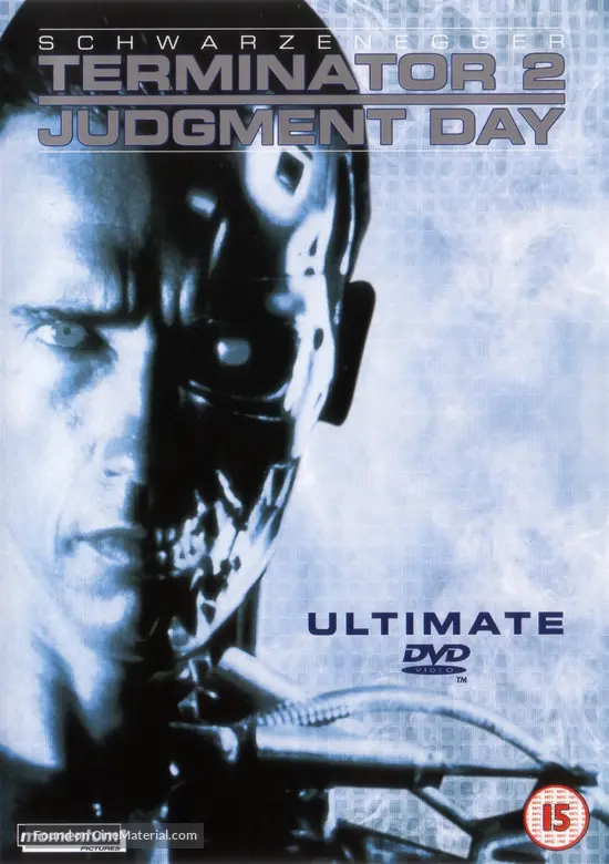 Terminator 2: Judgment Day (1991) British movie cover