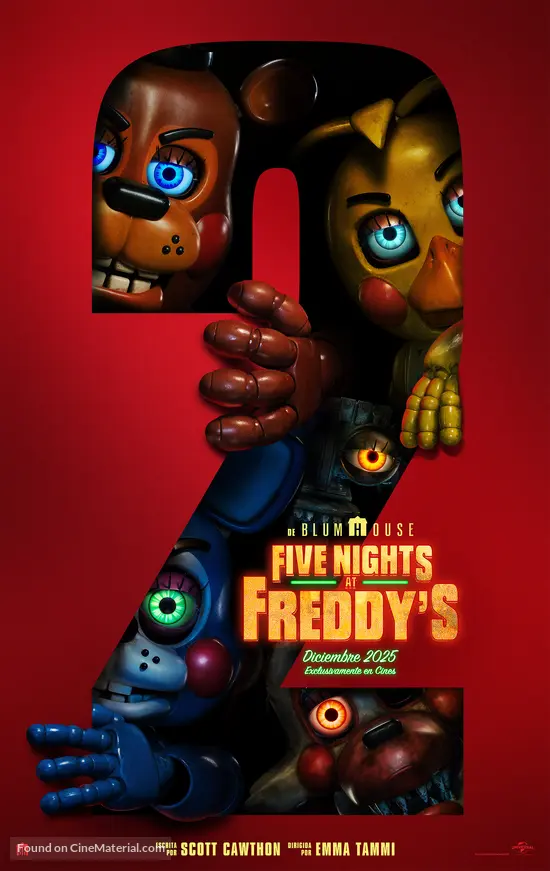 Five Nights at Freddy's 2 (2025) Spanish movie poster
