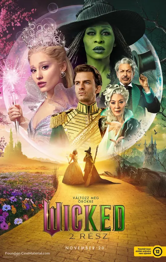 Wicked: For Good (2025) Hungarian movie poster