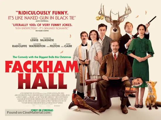 Fackham Hall (2025) British movie poster